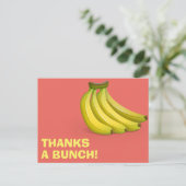 Thanks A Bunch Bananas | Funny Thank You Postcard | Zazzle