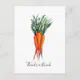 Thanks a Bunch of Carrots Orange Vegetable Postcard | Zazzle
