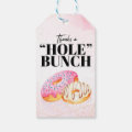 Thanks a "hole" bunch donut tag | Zazzle