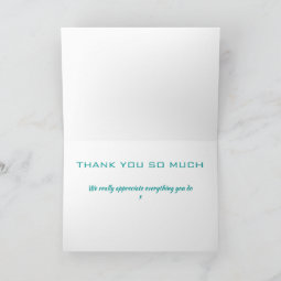 Thanks A Latte Thank You Appreciation Card | Zazzle