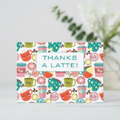 Thanks A Latte Thank You Card | Zazzle