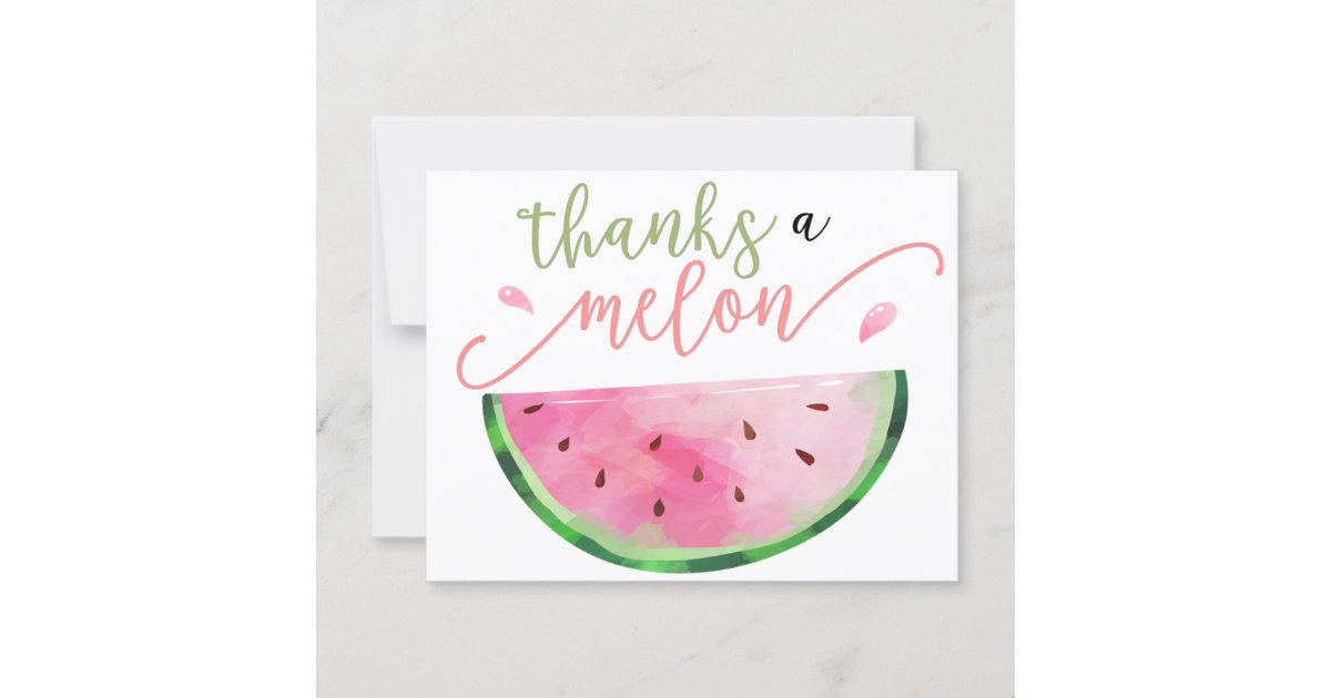 Thanks a Melon Thank You | Zazzle