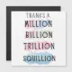 Thanks a Million, Billion, Trillion, Squillion | Zazzle
