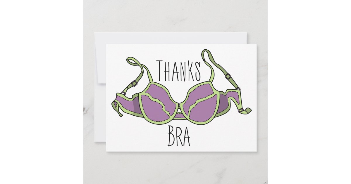 Thanks Bra Invitation | Zazzle