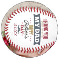 Thanks for being my Dad - Fathers Day Personalized Softball | Zazzle