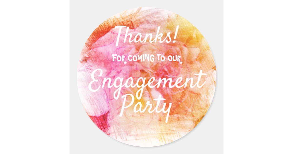 Thanks for coming classic round sticker | Zazzle