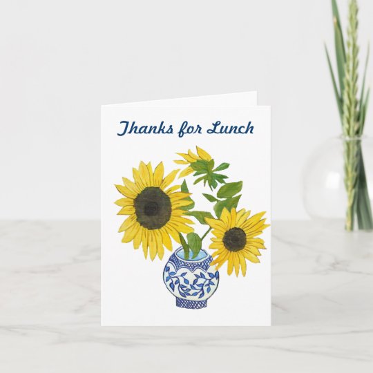Thanks for Lunch Note Card | Zazzle.com