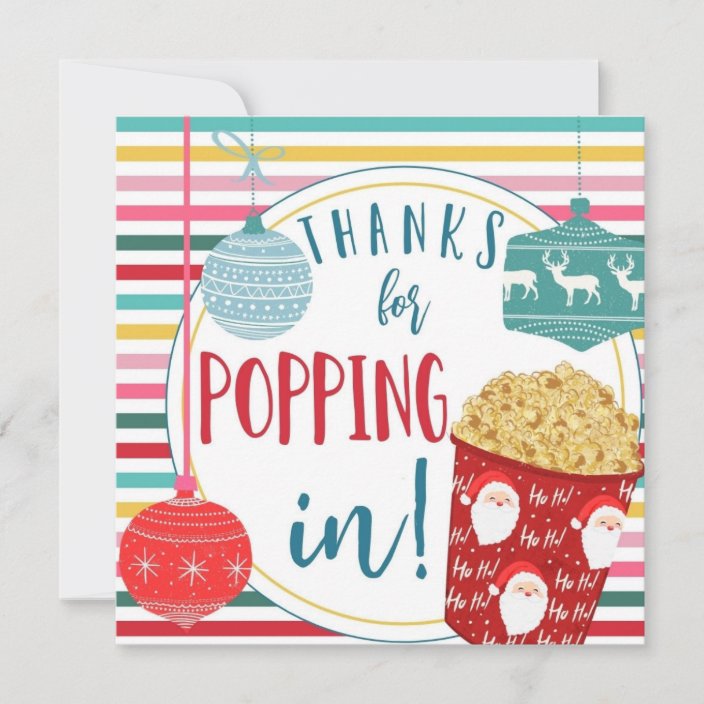 thanks for popping in open house popcorn gift | Zazzle.com