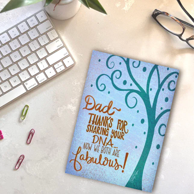Thanks for the DNA Father’s Day Funny Card | Zazzle