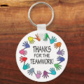Thanks for the Teamwork appreciation Keychain | Zazzle