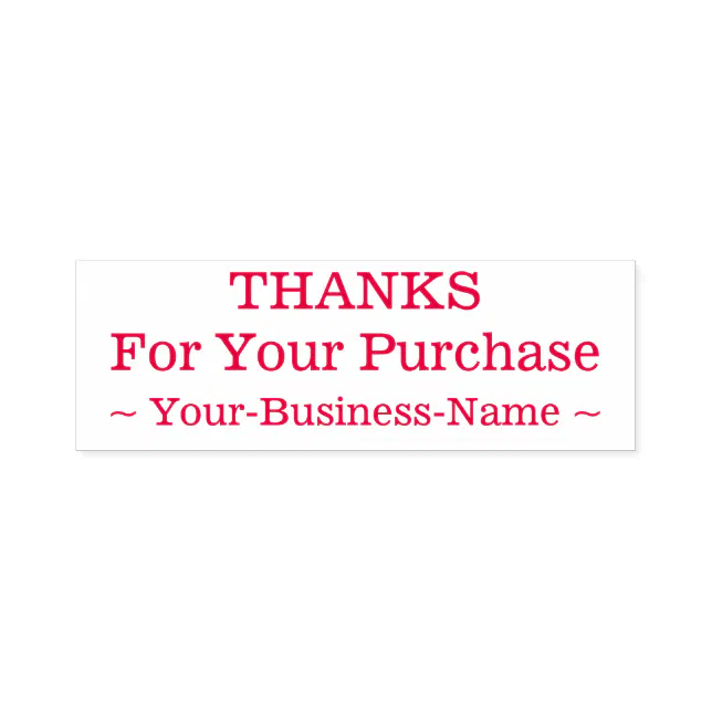 "THANKS For Your Purchase" Small Business Stamp | Zazzle