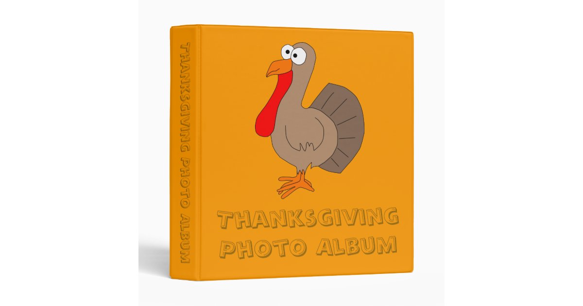 Thanks Giving Photo Album Binder Template | Zazzle