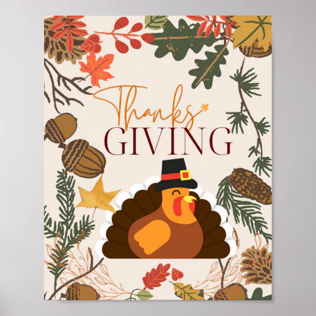 Thanks Giving Poster | Zazzle