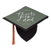 Thanks mom & dad watercolor text graduation gradua graduation cap ...