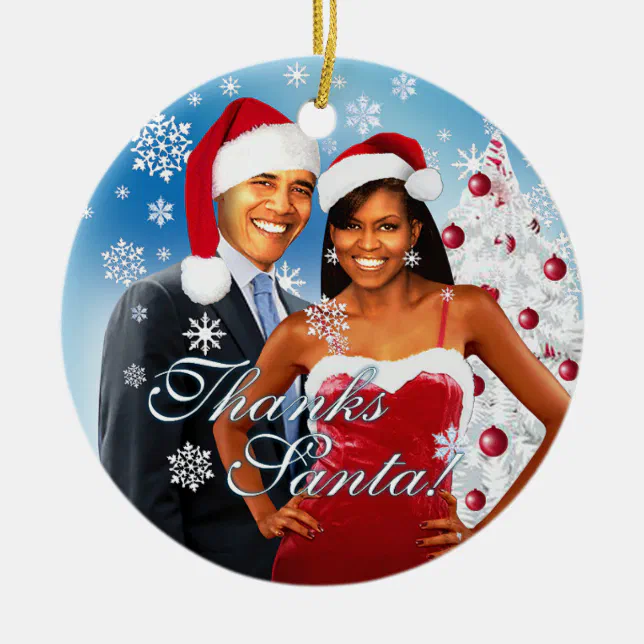 Thanks, Santa Christmas Ornament | Zazzle