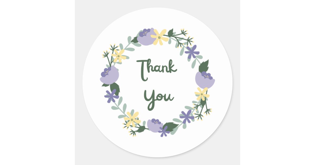Thanks Stikers Classic Round Sticker | Zazzle