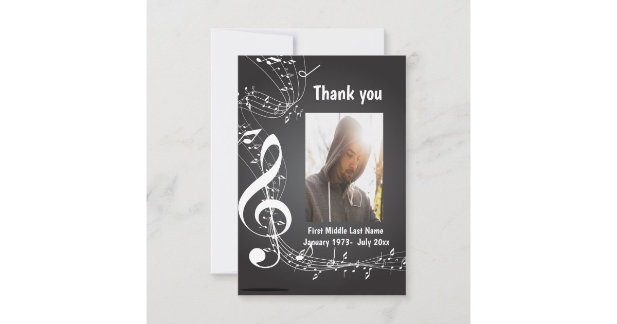 Thanks Thank you Music Notes background | Zazzle
