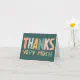 THANKS VERY MUCH Colorful Pastel Handlettered Cute Card | Zazzle