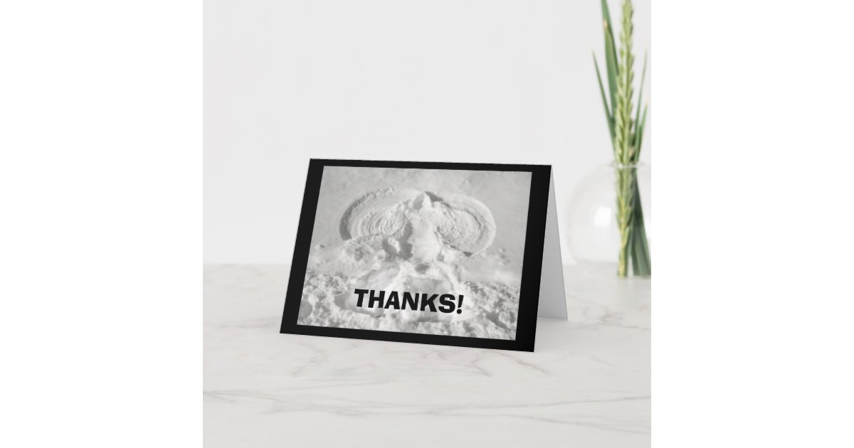 Thanks! You're An Angel Thank You Card | Zazzle.com