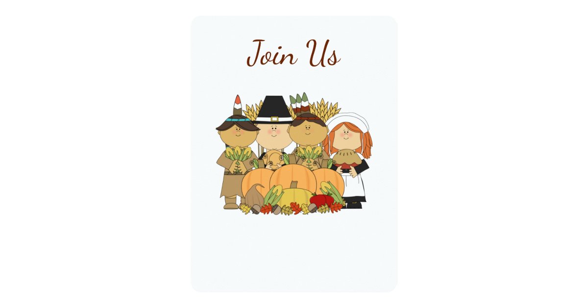 THANKSGIVING (ADORABLE) EVENT INVITATION | Zazzle.com
