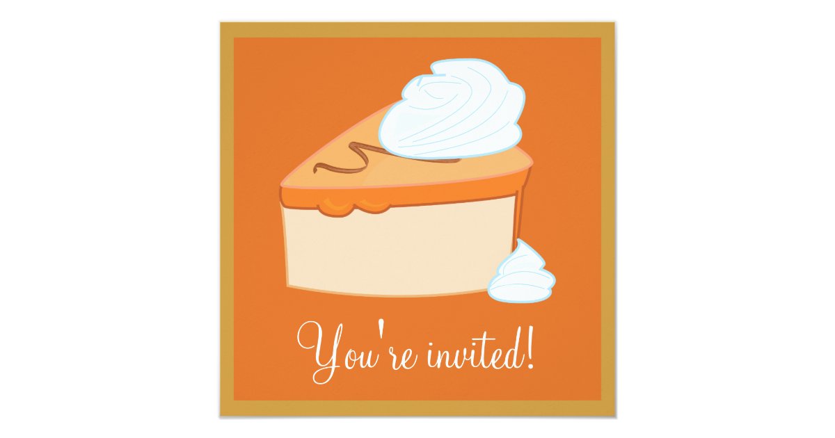 Thanksgiving After-Dinner Dessert Party Invitation | Zazzle.com