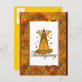 Thanksgiving Angel postcard | Zazzle