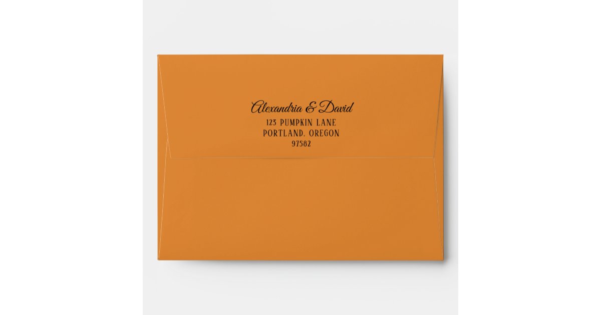 Thanksgiving Autumn Fall Envelope Custom Liner | Zazzle