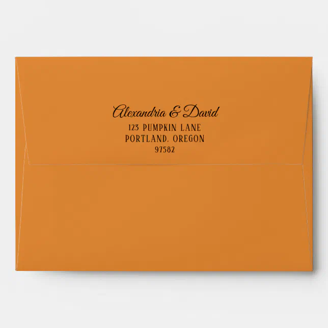 Thanksgiving Autumn Fall Envelope Custom Liner | Zazzle