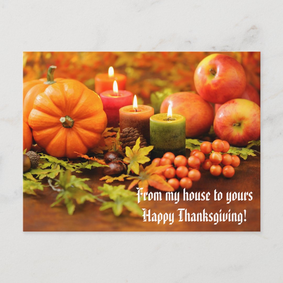 Thanksgiving Blessing Postcards | Zazzle