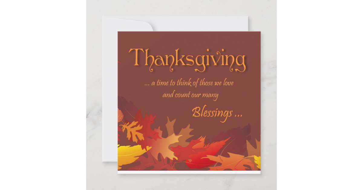 Thanksgiving Blessings - Dinner Party Invitation | Zazzle