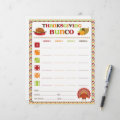 Thanksgiving Bunco Party Game Score Card | Zazzle