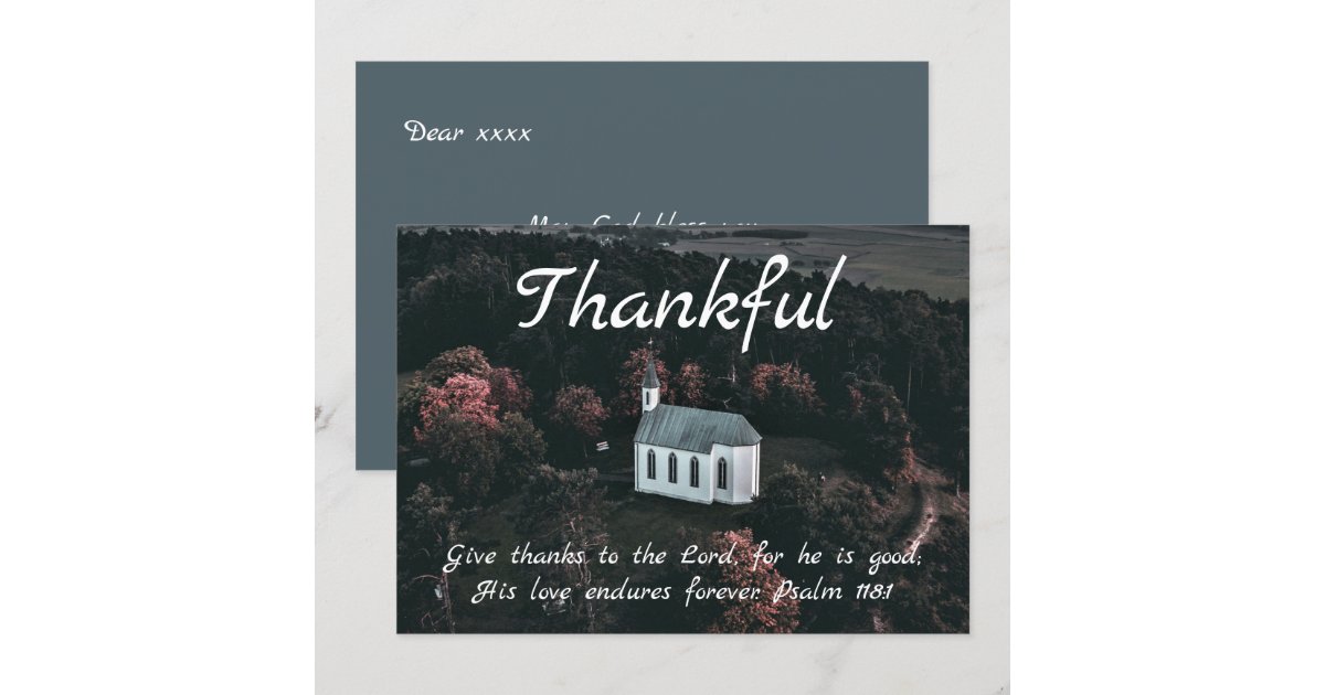 Thanksgiving Card - Christian - Faith | Zazzle