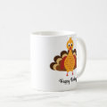 Thanksgiving cartoon turkey Coffee mug | Zazzle