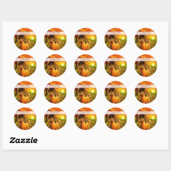 Thanksgiving Cornucopia Address labels | Zazzle