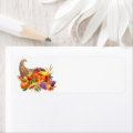Thanksgiving Cornucopia Label | Zazzle