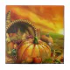 Thanksgiving cornucopia pumpkin field ceramic tile | Zazzle