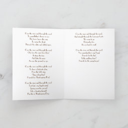Thanksgiving Day Poem Holiday Card | Zazzle