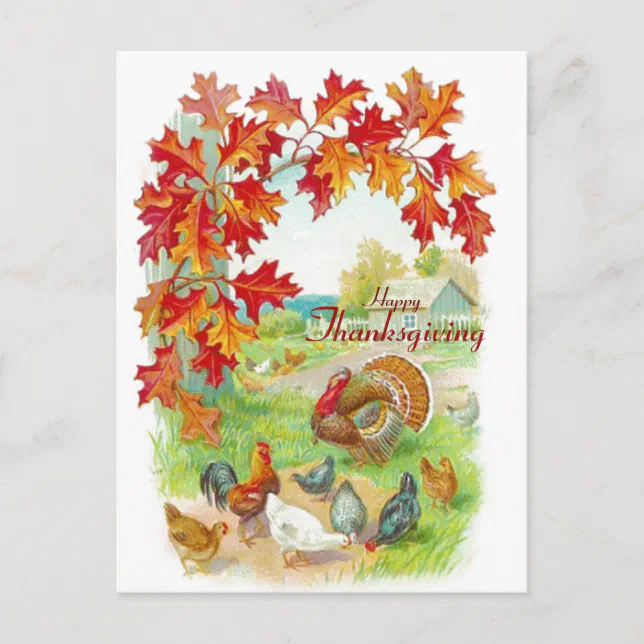 Thanksgiving Day Postcard | Zazzle