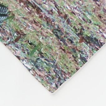 Thanksgiving Day Wild Turkeys in an Open Field Fleece Blanket | Zazzle