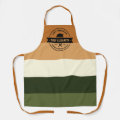 Thanksgiving Dinner Modern Stripe Personalized Apron | Zazzle