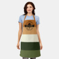 Thanksgiving Dinner Modern Stripe Personalized Apron | Zazzle