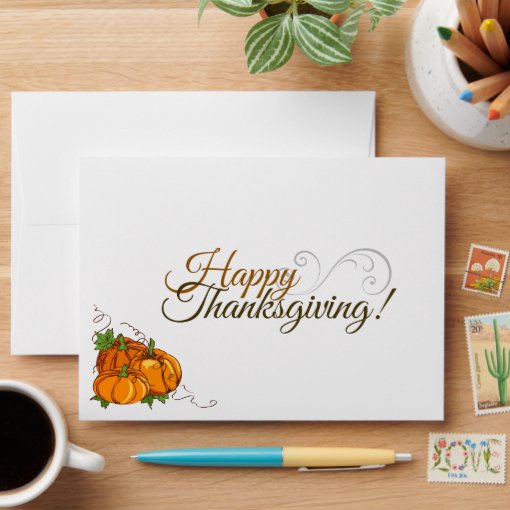 Thanksgiving Envelope | Zazzle