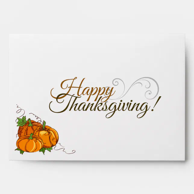 Thanksgiving Envelope | Zazzle