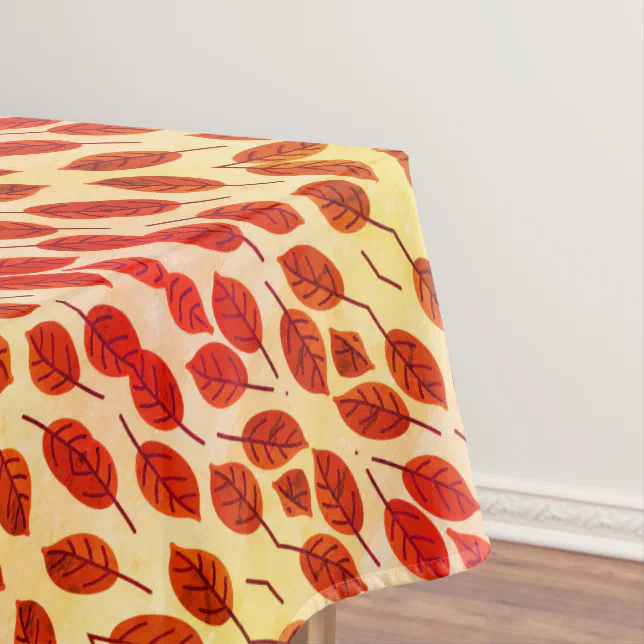 THANKSGIVING Fall Autumn Leaves Tablecloth | Zazzle