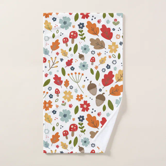 Thanksgiving Fall Colors Thankful Holiday Hand Towel | Zazzle