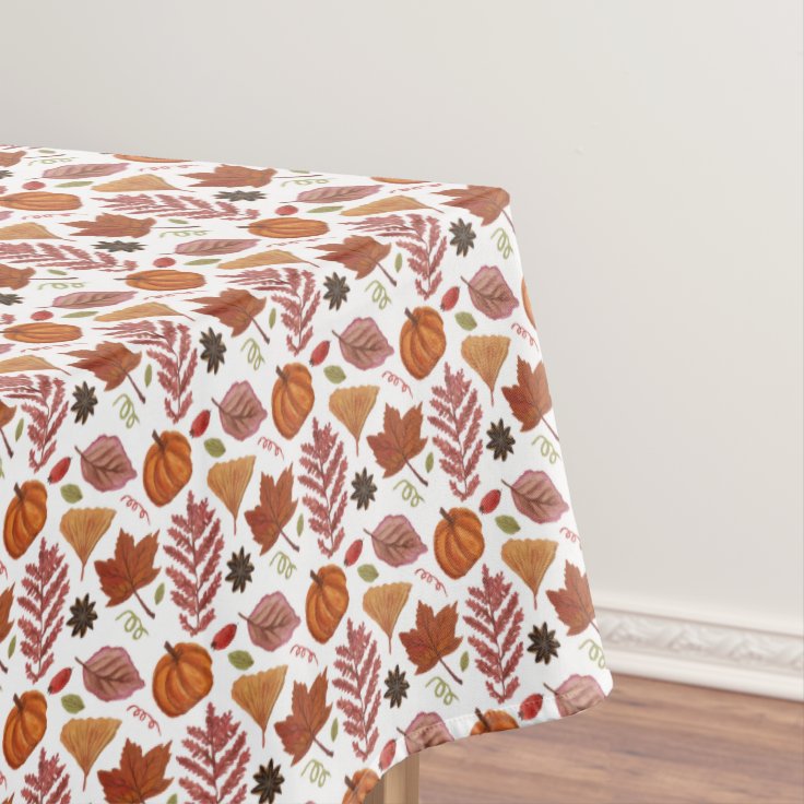 Thanksgiving Fall Harvest Celebration Tablecloth | Zazzle