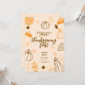 Thanksgiving Feast Autumn Fall Dinner Invitation | Zazzle