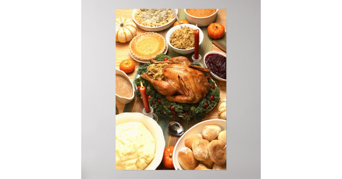 Thanksgiving Feast Poster | Zazzle