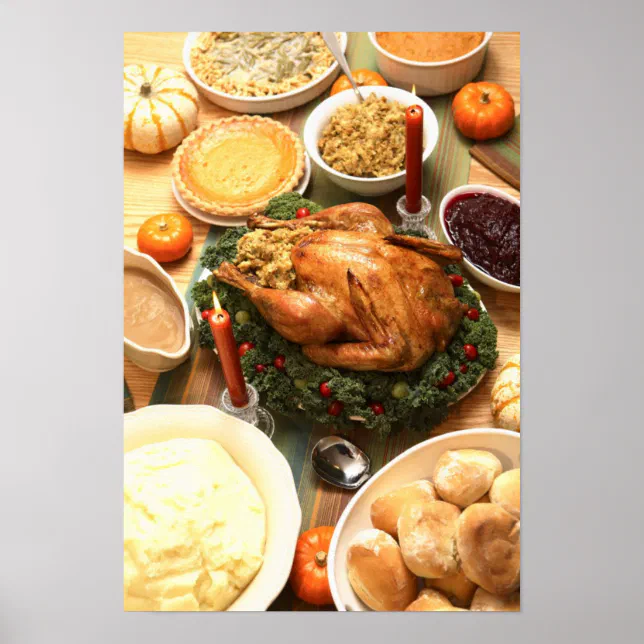 Thanksgiving Feast Poster | Zazzle