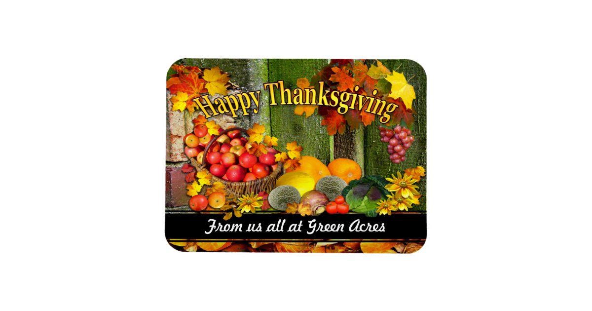 Thanksgiving ~ Fridge Magnet | Zazzle